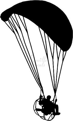 Powered Paragliding Paraglider Paramotor Vinyl Decal Sticker for Home ...