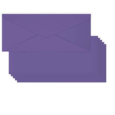 Business Envelops, 200-Pack 10 Purple Envelopes, Standard Square Flap ...
