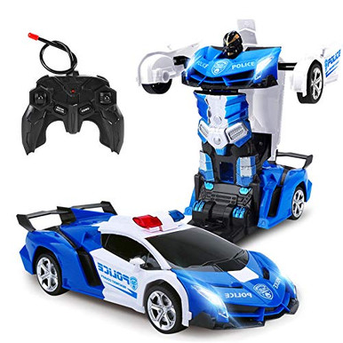 Remote Control Transform Car,Transform Robot RC Car for Kids,One Button ...
