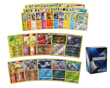 60 Pokemon Card Pack - 50 Cards Plus 5 foil Cards and 5 foil rares ...