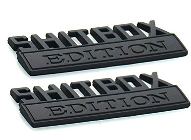 Pair Set SHITBOX EDITION emblem 3D Fender Badge Decal Car Truck ...
