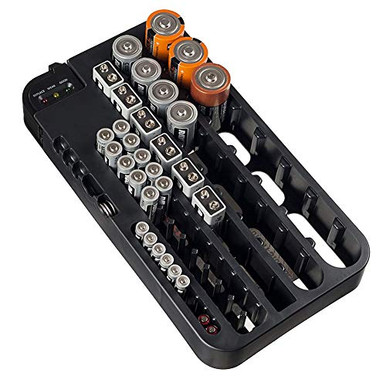 Eugeneq Battery Storage Case Organizer Tester Wall Mounted Drawer for ...