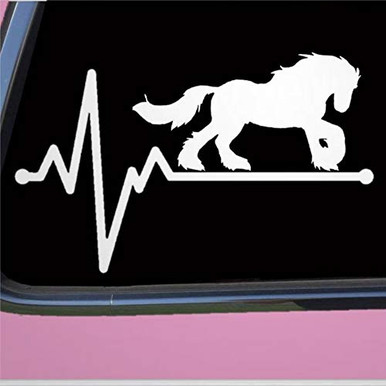 Gypsy Vanner Horse Lifeline Sticker Stickers Car Decal Window Decal ...