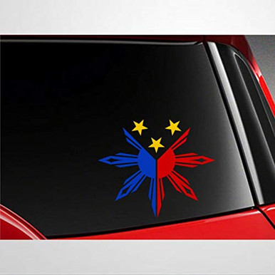 Philippine W with Filipino Flag Design Vinyl Auto Decals and Decal ...