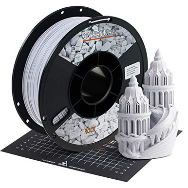 OVERTURE Rock PLA Filament 1.75mm with Build Surface 200mm x 200mm ...