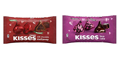 Hersheys Valentine Kisses Milk Chocolate Variety Pack Lava Cake Filled ...