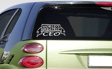 Personalized Car Sticker Wor-ldS Grea-Test CEO Sticker Decal Boss ...