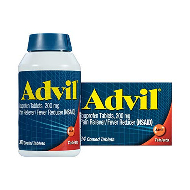 Advil 200mg Ibuprofen Pain Reliever/Fever Reducer Home and Away Pack ...