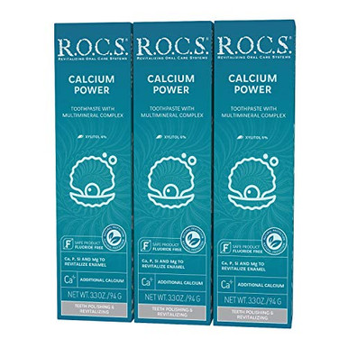 R.O.C.S. Calcium Power Toothpaste - Plaque Removal Tooth Enamel ...