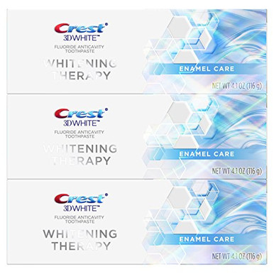 Crest 3D White Whitening Therapy Enamel Car Toothpaste, 4.1 oz Triple ...