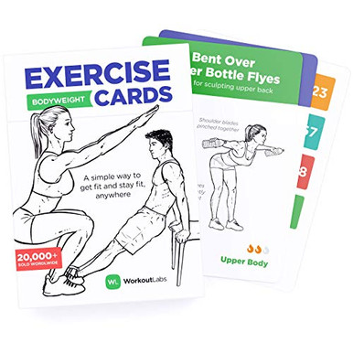 WorkoutLabs Exercise Cards Bodyweight Premium Home Workout Cards Deck ...