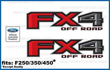 Decal Mods FX4 Off Road Decals Stickers for Ford F250 F350 2017 2018 ...