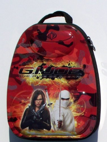 GI Joe - Tin Embossed Red Mini Backpack Lunch Box - Warehousesoverstock