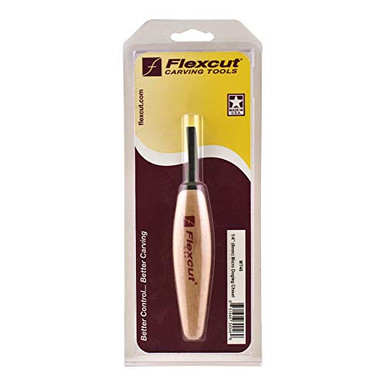 Flexcut Micro Dogleg Chisel for Miniature and Fine Detail Work 1/4 Inch MT46 - Warehousesoverstock