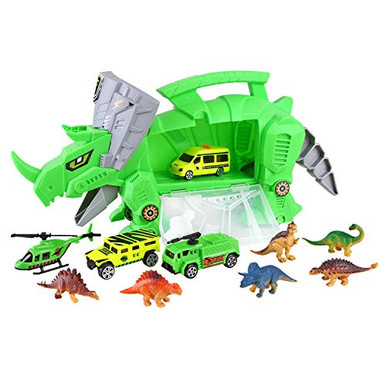 URBAN KIT Dinosaur Carrier with Trucks and Dinosaurs Dinosaur Carrying ...