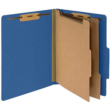 The File King Pressboard Classification Dark Blue File Folder Letter ...