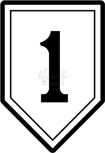 1st Infantry Division US Army Big Red 1 Vinyl Decal Sticker for Home ...