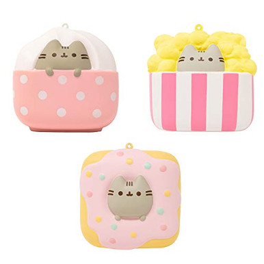 Hamee Pusheen Tabby Cat Junk Food Slow Rising Squishy Toy Ice Cream and ...