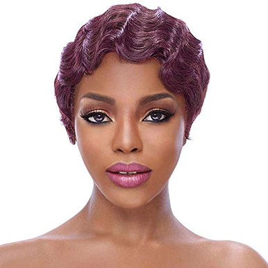 iShine Short Curly Wigs 100 percent Human Hair Pixie Cut Wigs 6 Inch ...