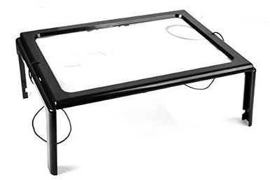 Tabletop Magnifying Glass - Full Sized Magnifier with LED Light and ...