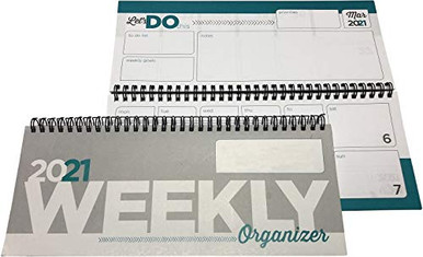 2021 Dated Weekly Desk Calendar Planner Organizer Notepad Landscape ...