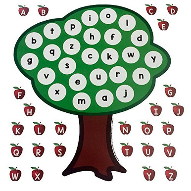 Alphabet Apple Tree Capital Uppercase Lowercase Letters Early Literacy ...