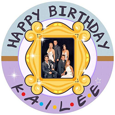 Friends TV Series Round Personalized Edible Cake Image Cake Topper ...