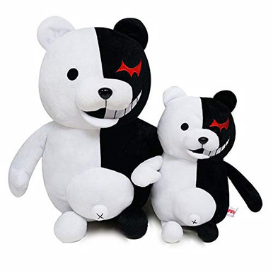 JackFum Monokuma Bear Black White Bear Stuffed Plush Doll Toy Anime ...