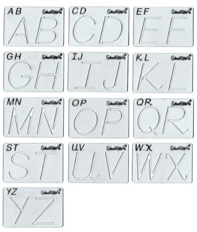 School-Rite Beginning Giant Alphabet Templates Transitional Manuscript ...