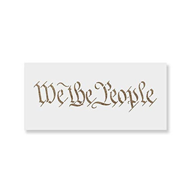 We The People Stencil Template for Walls and Crafts - Reusable Stencils ...