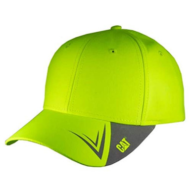 BDA Caterpillar CAT Equipment Safety Yellow Neon Green and Gray Visor ...