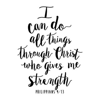 I can do all things through Christ Philippians 413 Verse Quote - Small ...