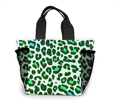 Cheetah Leopard Print Print Large Lunch Bag Container Thermal Cooler ...