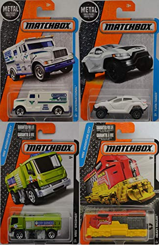 Matchbox 4 Car Pack Adventure City Series International Turn Tamer ...