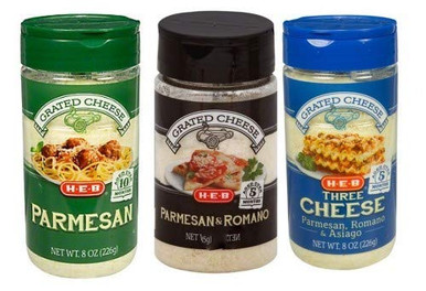 Grated Aged Cheese Set - Parmesan Parmesan and Romano Three Cheese ...