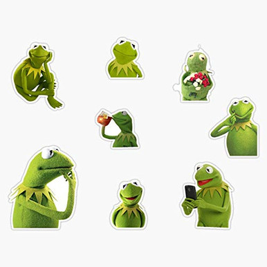 LAD Studio Kermit The Frog Meme S Sticker Vinyl Bumper Sticker Decal ...