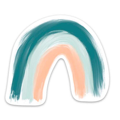 Modern rainbow sticker - Waterproof vinyl stickers - Trendy popular ...
