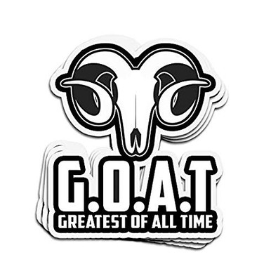 G.o.a.t Greatest of All Time Goat Goat - Sticker Graphic - Auto Wall ...