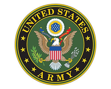 Army Seal Logo U.S. Army Emblem Military 5inch Round Vinyl Decal ...