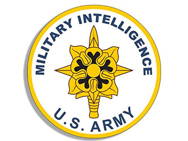 American Vinyl Round US Army Military Intelligence Seal Sticker -u.s ...