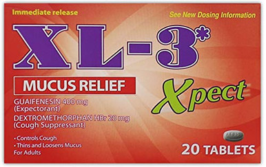 XL-3 Xpect Mucus Relief Immediate Relieve Medication Helps You as a ...