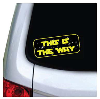M and R This is The Way Vinyl Decal Sticker for Car Truck Vehicle ...