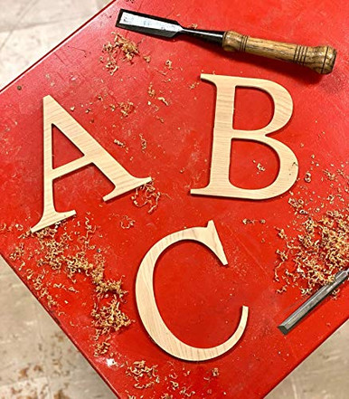 6inch Wooden Letters -6 inches tall wood letters- Nursery Baby Room ...