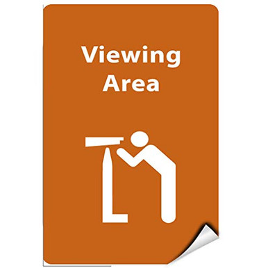 Viewing Area Activity Sign Park Signs Park Guide N to Z Label Decal ...