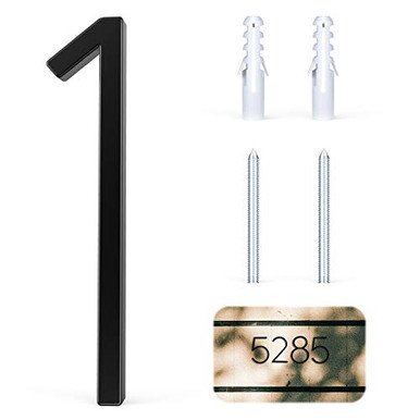 5 Inch Floating House Number Modern House Numbers Zinc Alloy Number ...