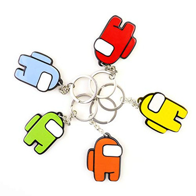 Among Us Keychain Chunpu 5 Pcs Amon_g Us Plush Amon_g Us Game Crewmat_e ...