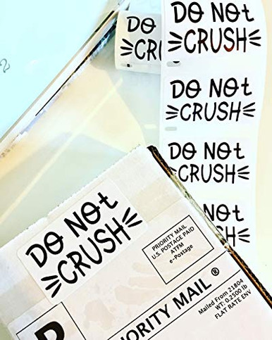 Do Not Crush OR Do Not Bend Package Stickers labels bulk roll 100 200 ...