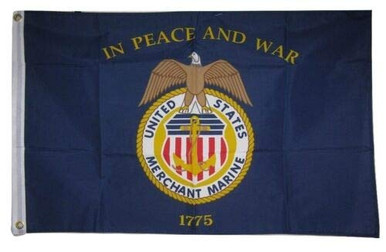 Trade Winds 2x3 U.S. Merchant Marines 1775 in Peace and War Flag 2_x3 ...