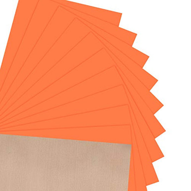 JANDJPACKAGING Neon Orange Heat Transfer Vinyl HTV for T-Shirts 12inch ...