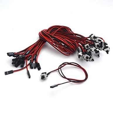 Antrader 2 Pin SW PC Restarting Power Cable On Off Push Switch Button ...